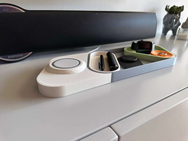 Modular desk organiser and catchall tray with MagSafe add-on | 3D ...