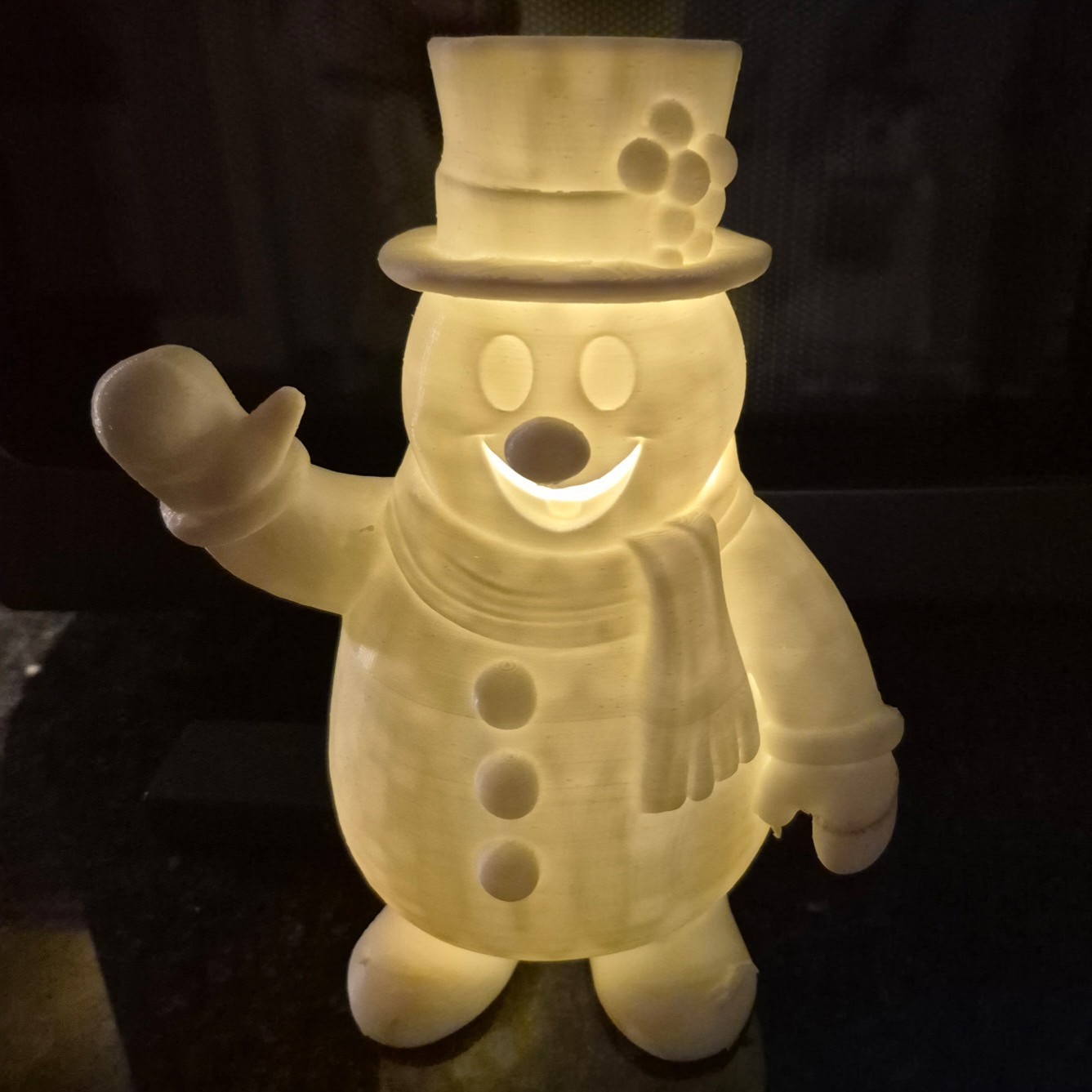 Printed using PLA Creality White. Standard print settings and added ...
