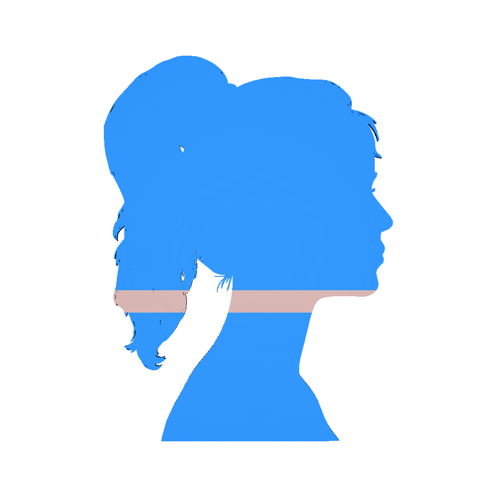 Free Digital Art STL Download - Woman Head Silhouetteby BigL401