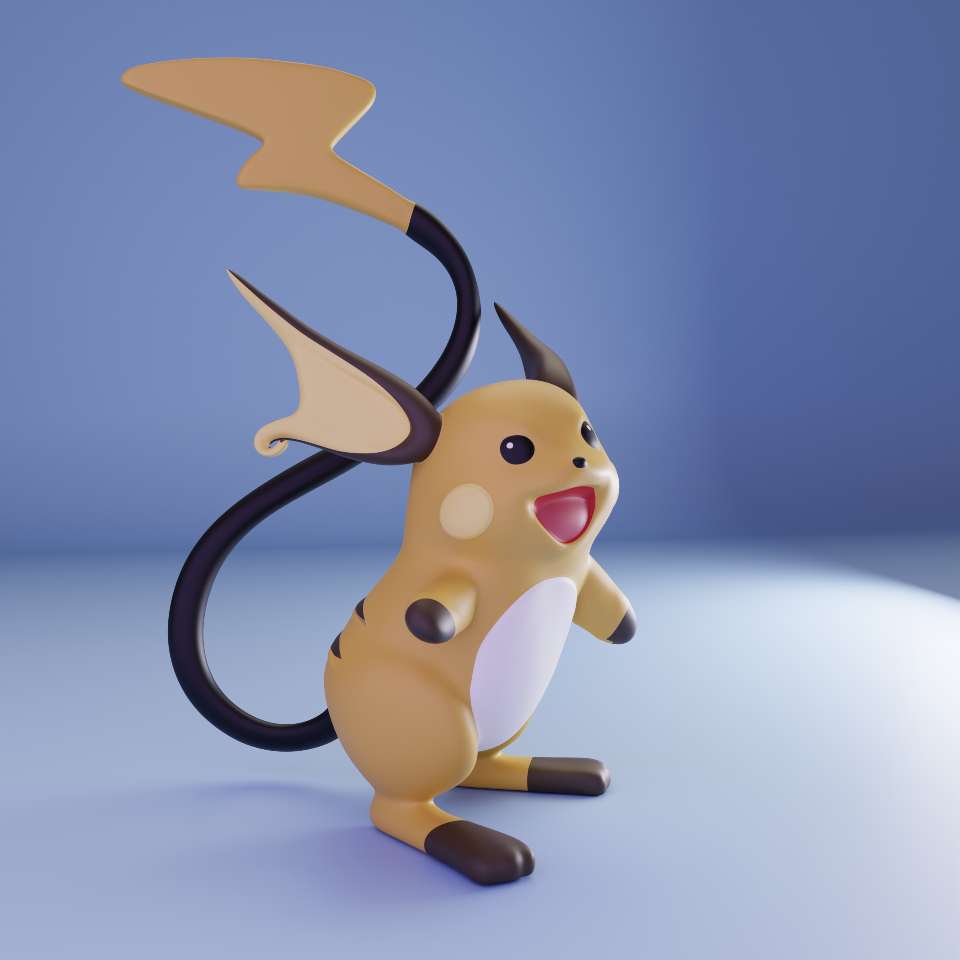Raichu pokemon character | 3D models download | Creality Cloud