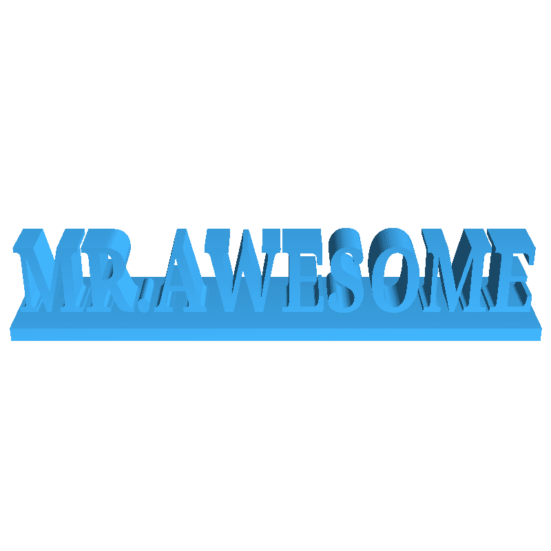 Free Home Decorations & Ornaments STL Download - mr.awesomeby LilDtriplexxL