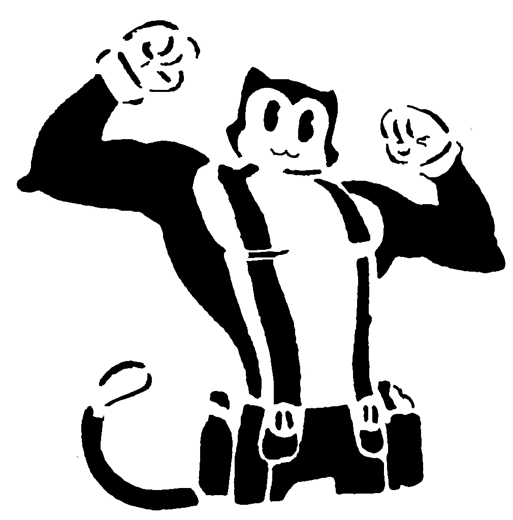 Meowscles stencil | 3D models download | Creality Cloud