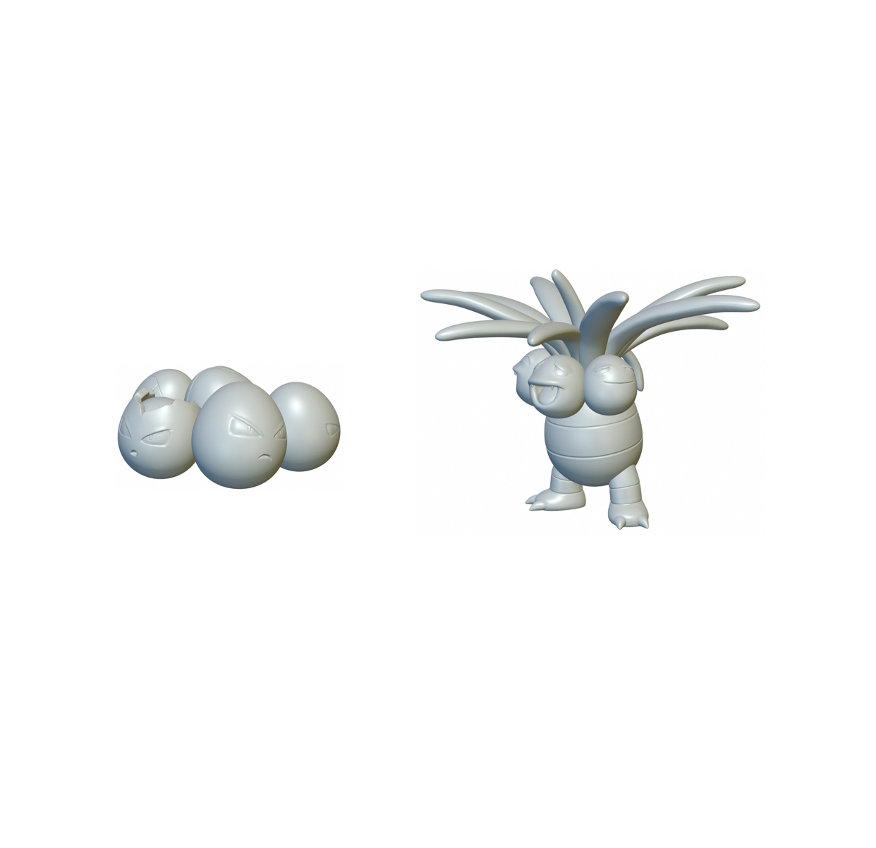 Pokemon Exeggcute & Exeggutor (#102 & #103) - 3D Printing! | 3D models ...
