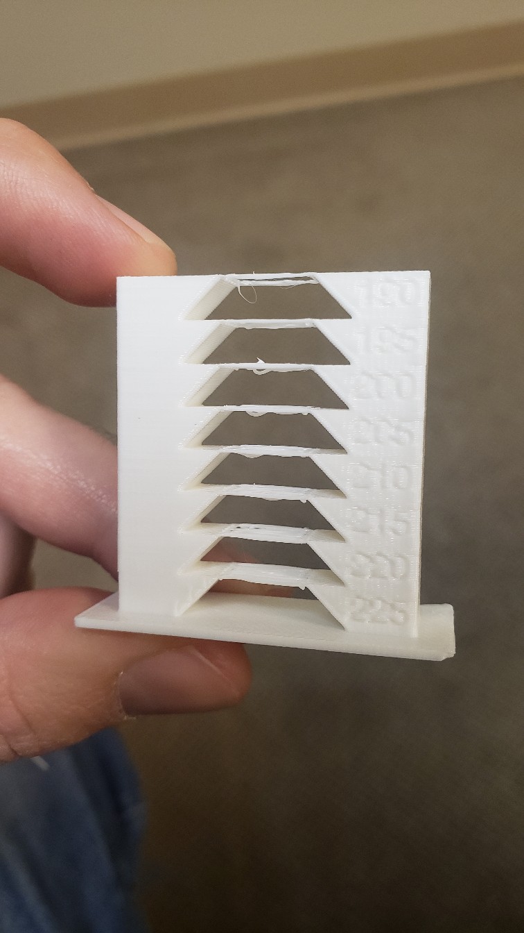 I was having issues with the PLA filament that I was using. It kept stringing and not sticking ...