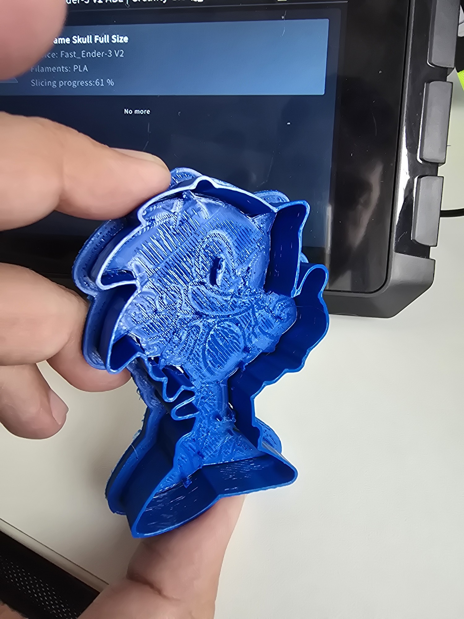 Good quality, for sand or cabe, 125% extrusion,130 velocity | Creality Cloud