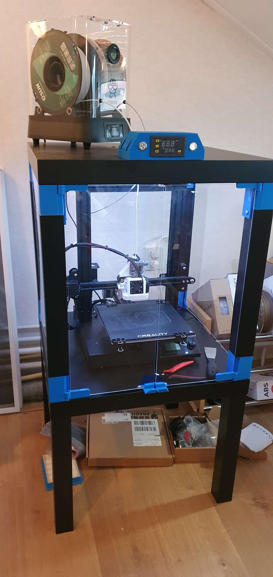 My little CR20-pro printer setup is almost finished! Just need to ...
