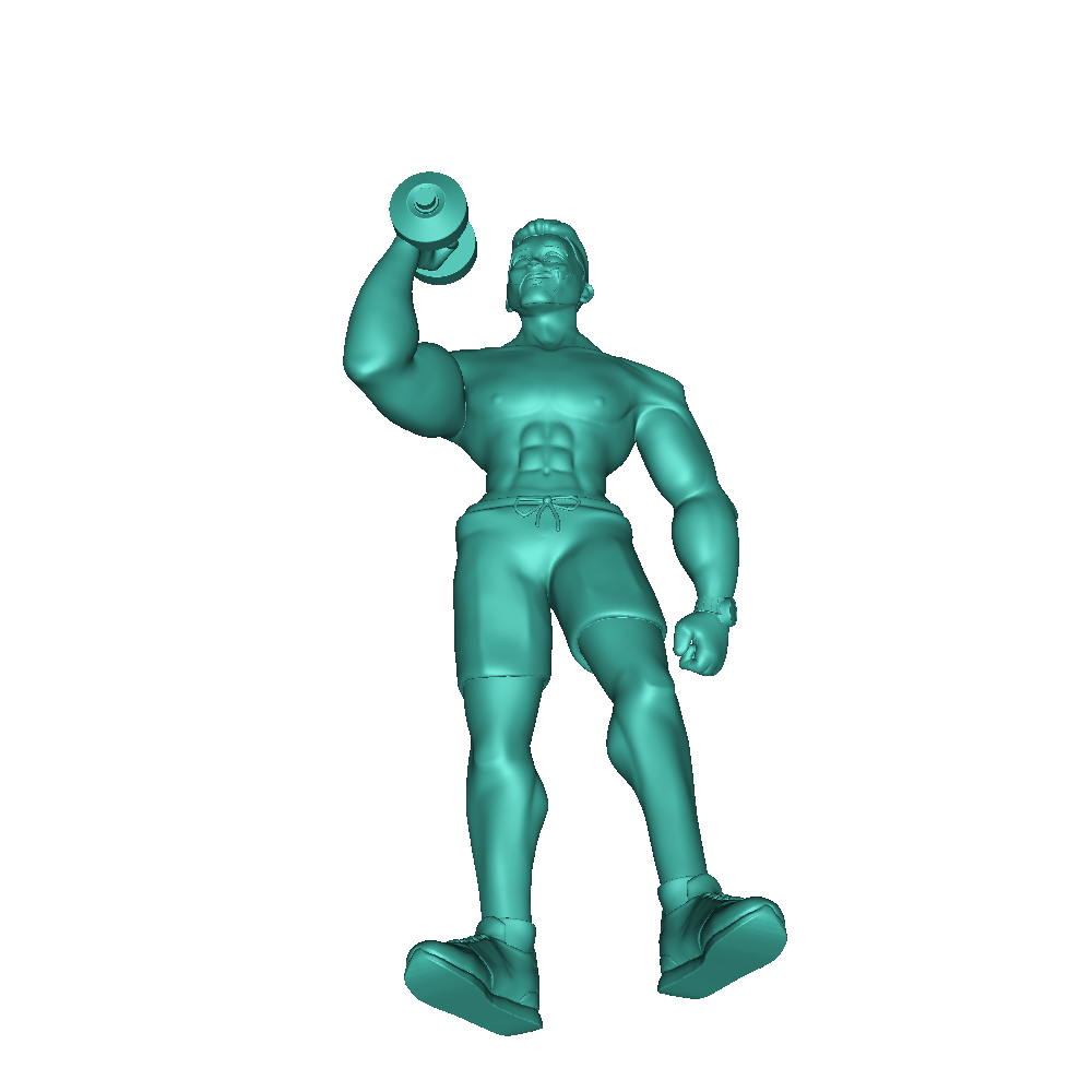 Free Characters & Creatures STL Download - body builder by Tim Langer
