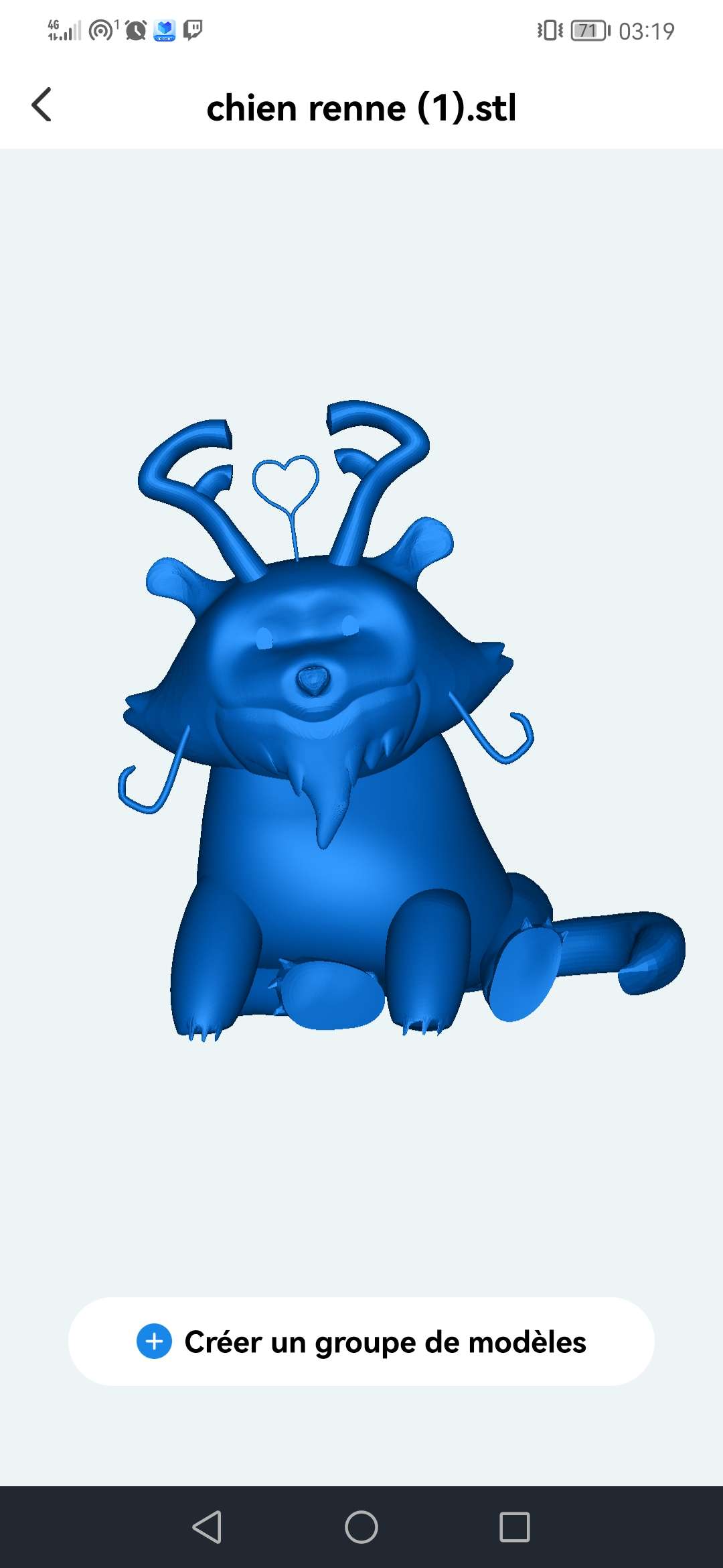 Chien renne / Reindog | 3D models download | Creality Cloud