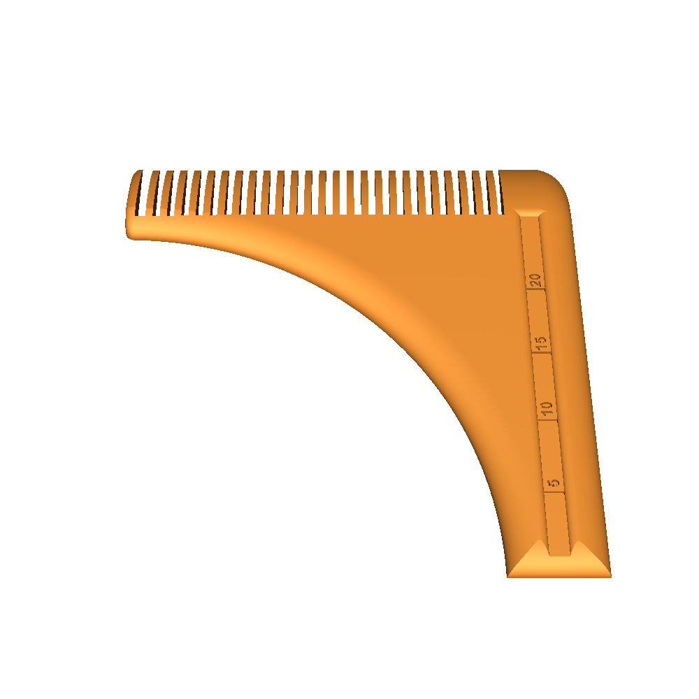 Free Personal Accessories STL Download - beard comb v2by Yed Prisor