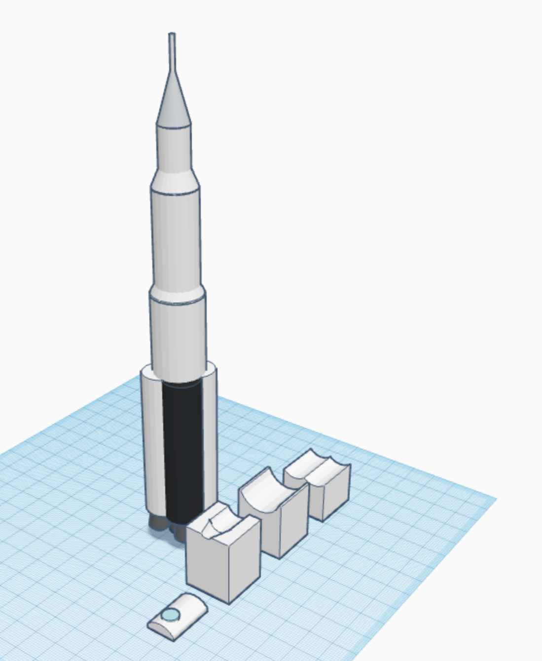 Rocket model (with stand) | 3D models download | Creality Cloud