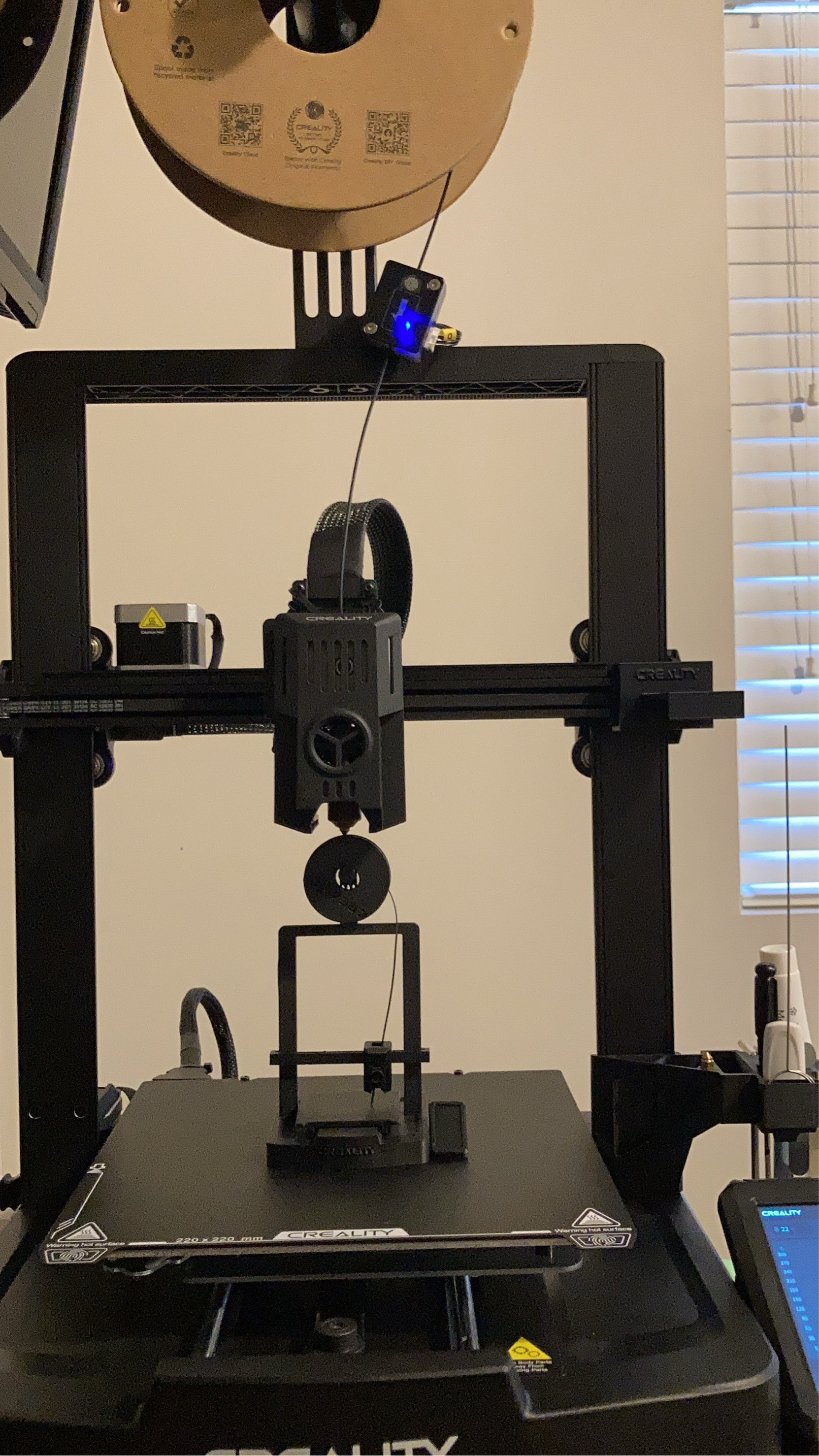 My 3d printer printed a 3d printer… Also the parts were very had to put in place I wish it was ...