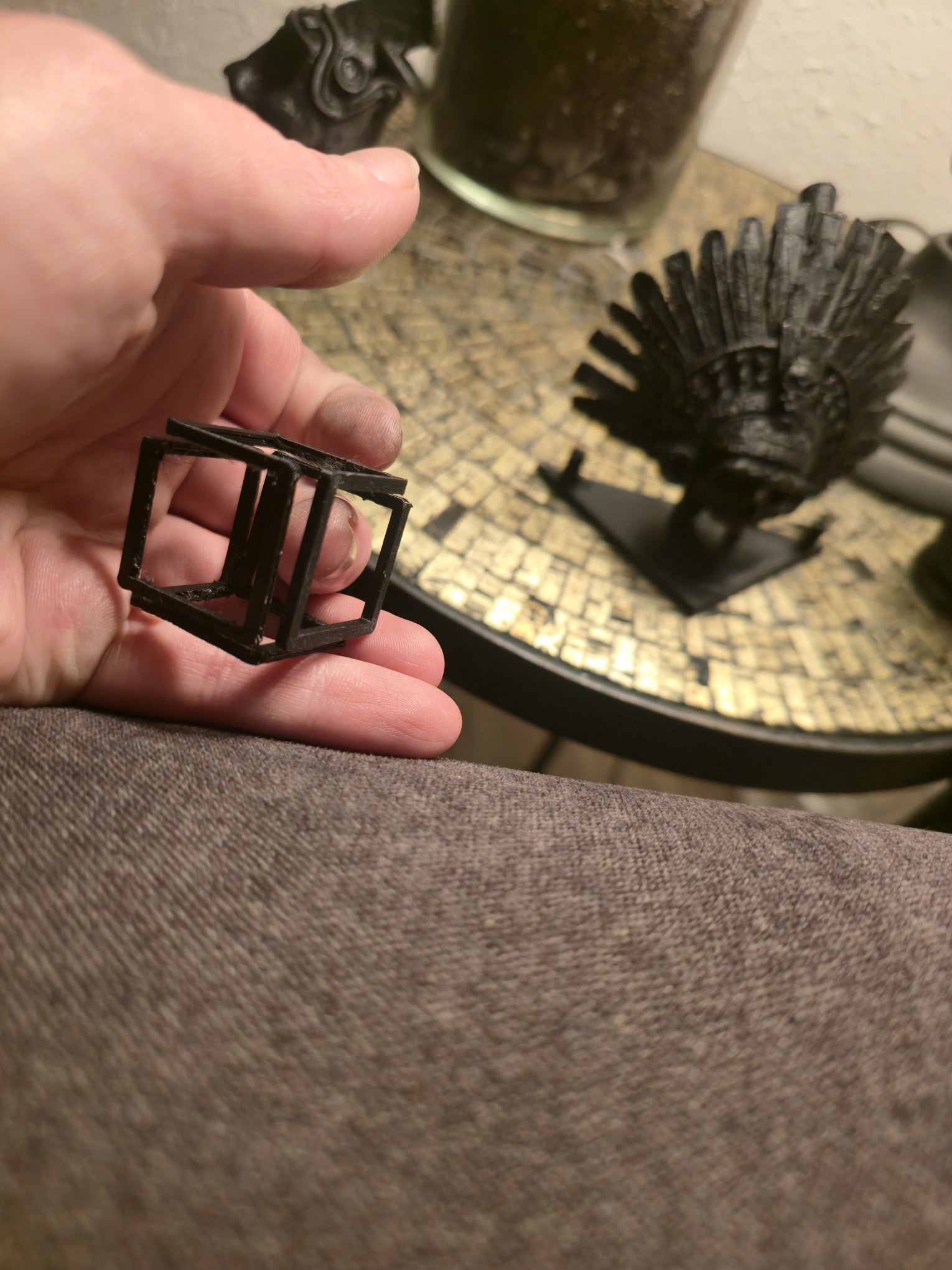 Lil baby eternity cube 🤏🏼🤏🏼🤏🏼👍🏼🆗 One of my first prints, and let's not ...