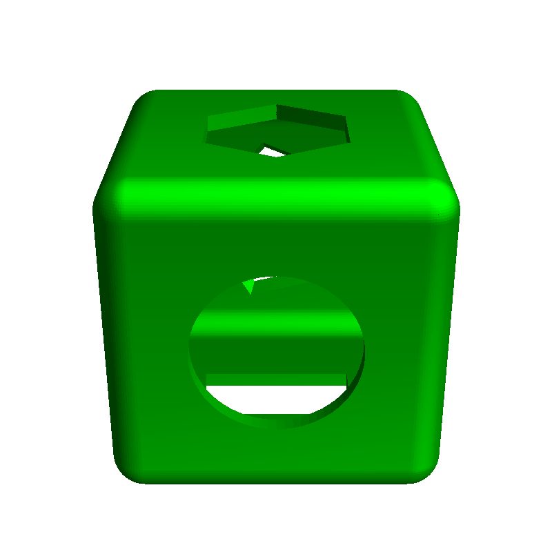 Dice - Cube - Geometric Shapes - 20mm | 3D models download | Creality Cloud