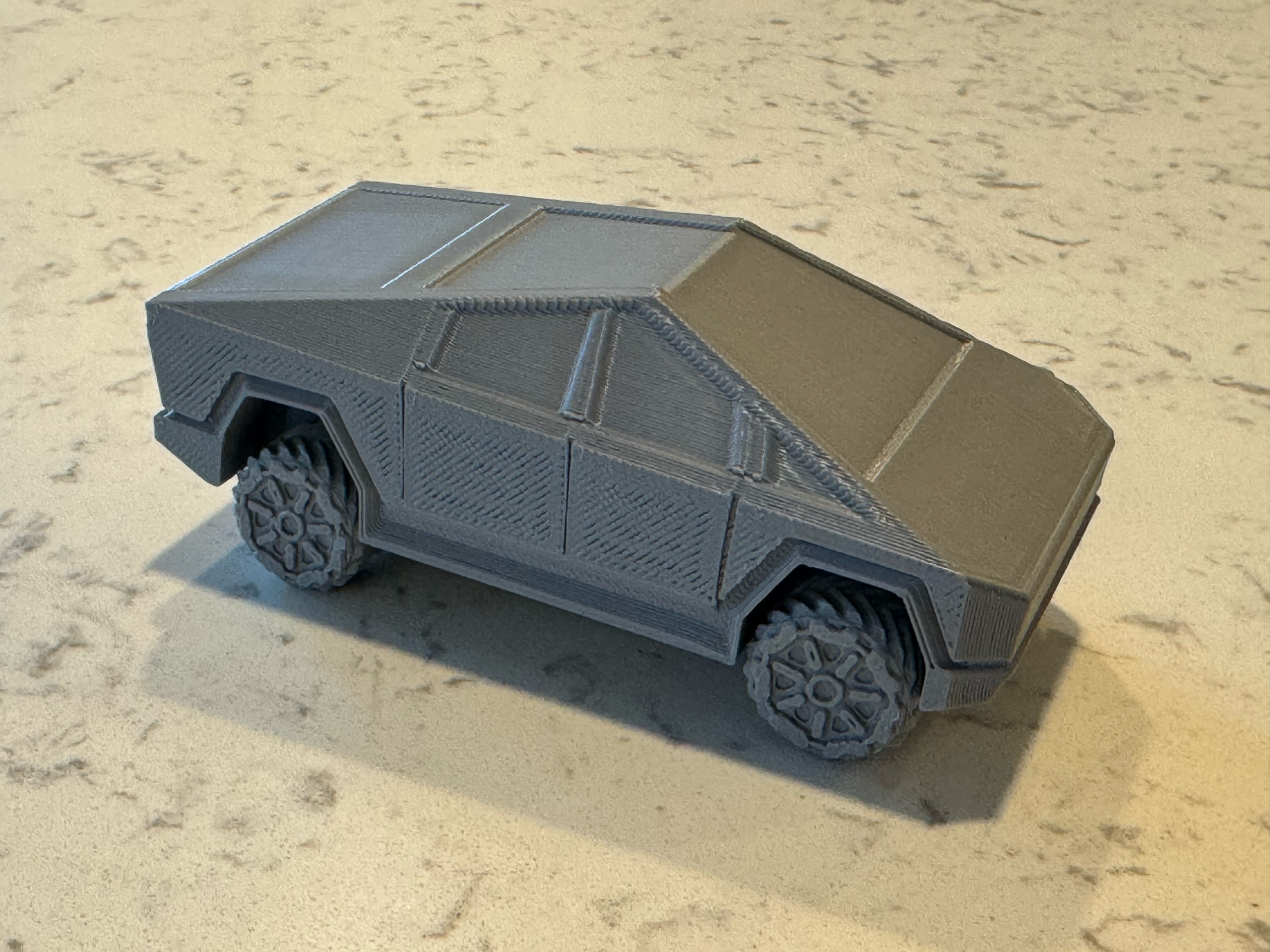 Bringing the future to life—printed this Cybertruck model on my ...
