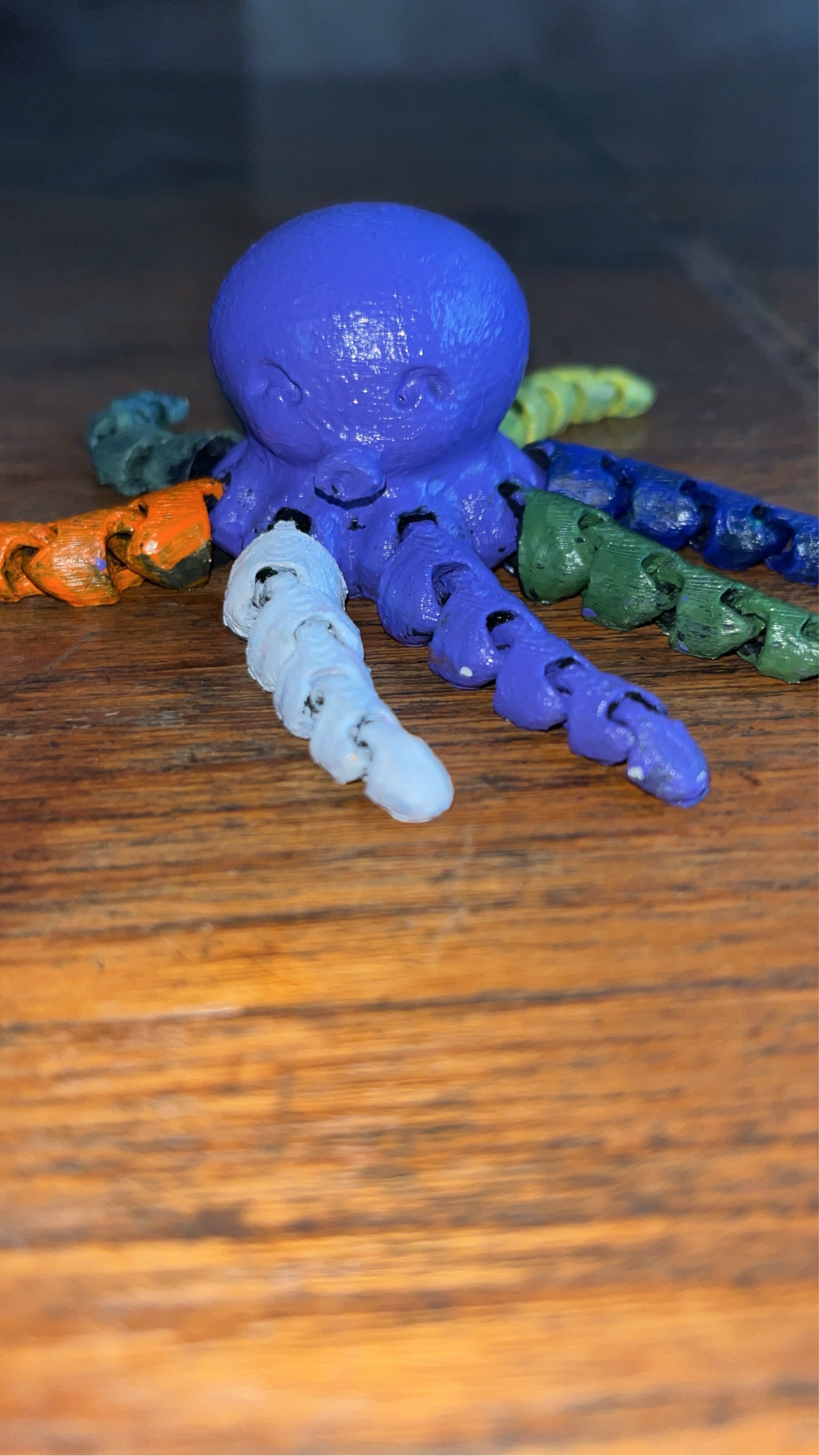 Cute + mini + octopus = perfect. I painted it to make it COLORFUL ...