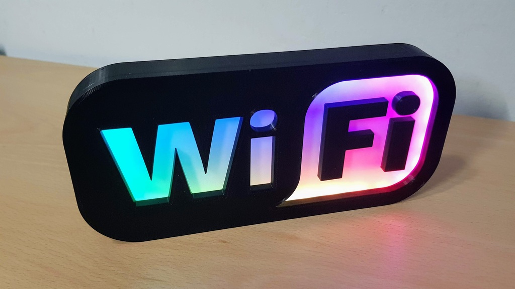 Wifi Led Sign | 3D models download | Creality Cloud