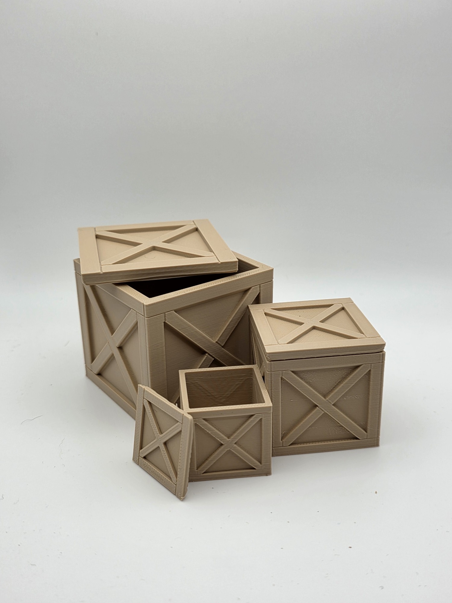 3D Printer Files | 3MF File | Wooden Crate Container - Cute animal ...