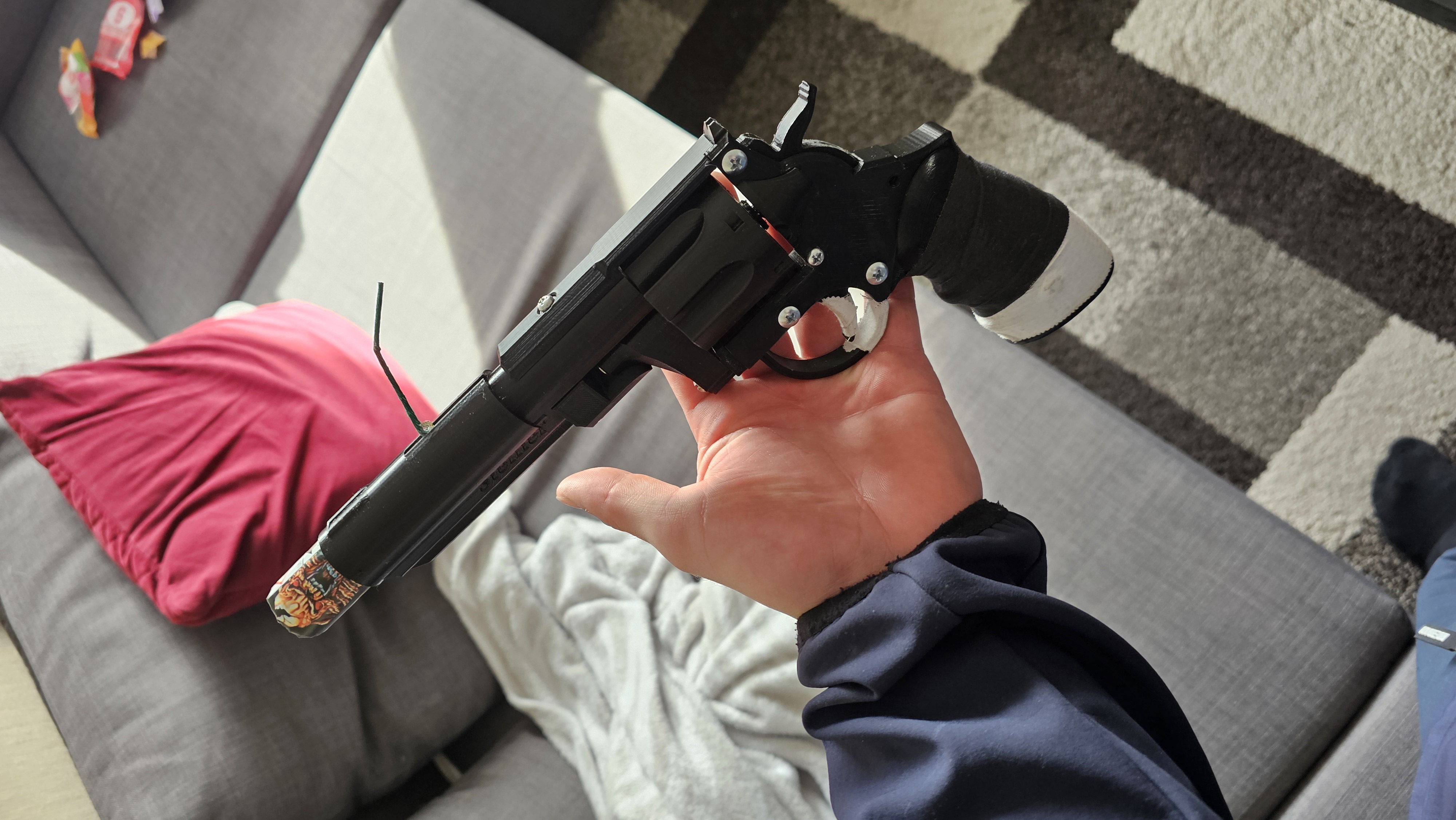 Flare Gun adapter for Revolver - Single Action 44.Magnum | 3D modeller ...