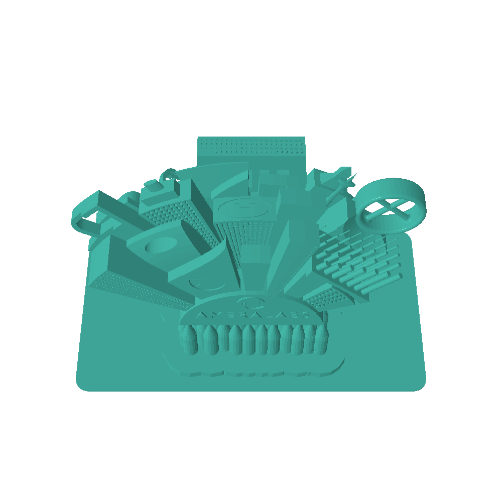 Free Test Models STL Download - testprint resin+plaby danjee