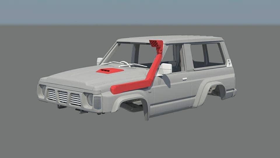 Nissan Patrol gq short wheel base 3d print file | Creality Cloud