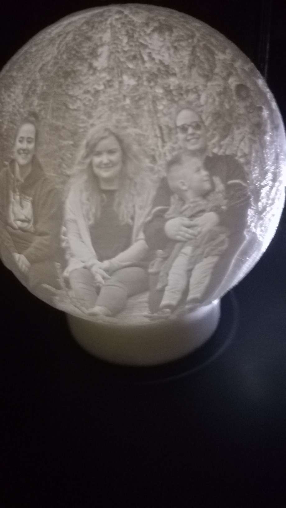 First Lithophane Globe for my Granddaughter's Graduation gift. | Creality Cloud