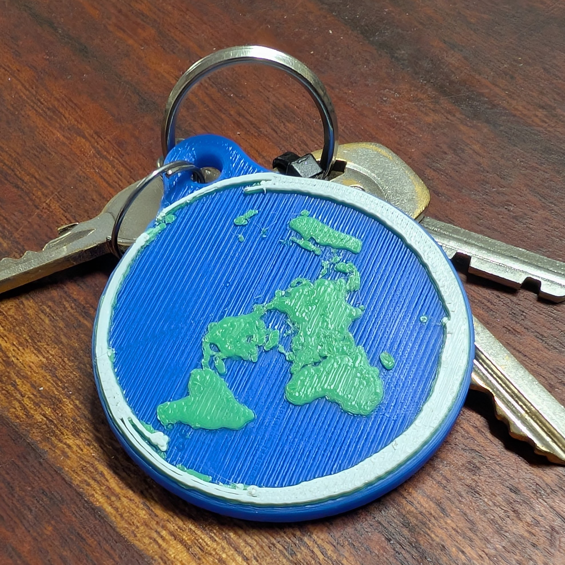 3D Printer Files | 3MF File | Earth Key Chain | Creality Cloud