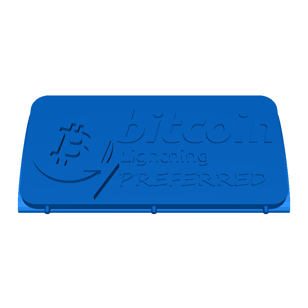 Badges & Coins STL Download - Bitcoin Prefered merchants plateby ...