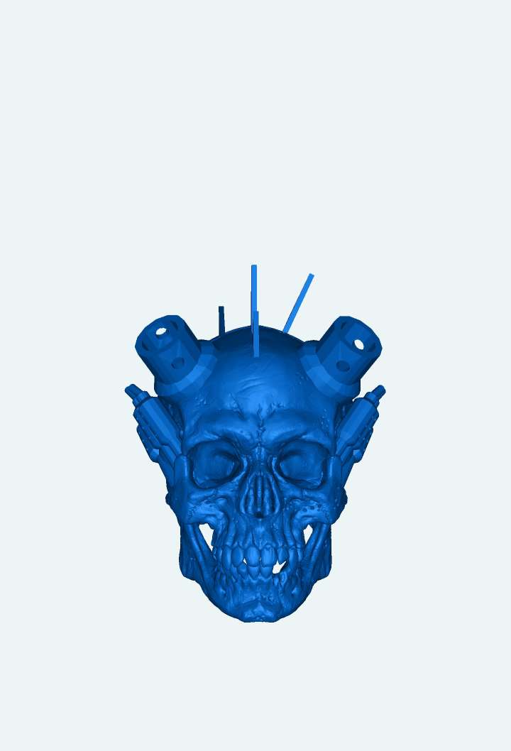 metal head skull (steampunk) | 3D models download | Creality Cloud