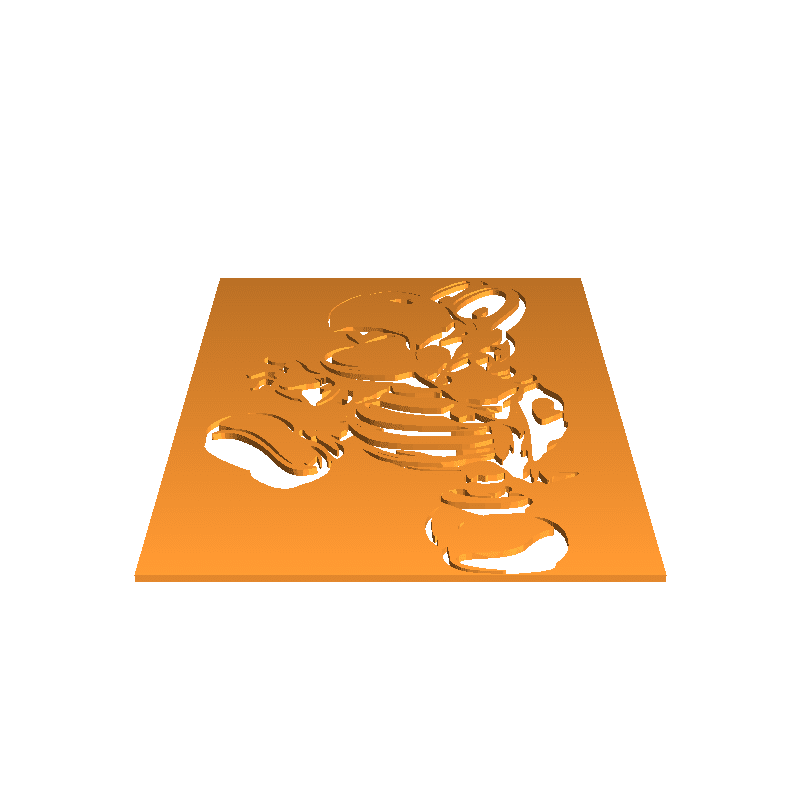 Free Digital Art STL Download - Dry Bones stencilby SMT_M 🦊