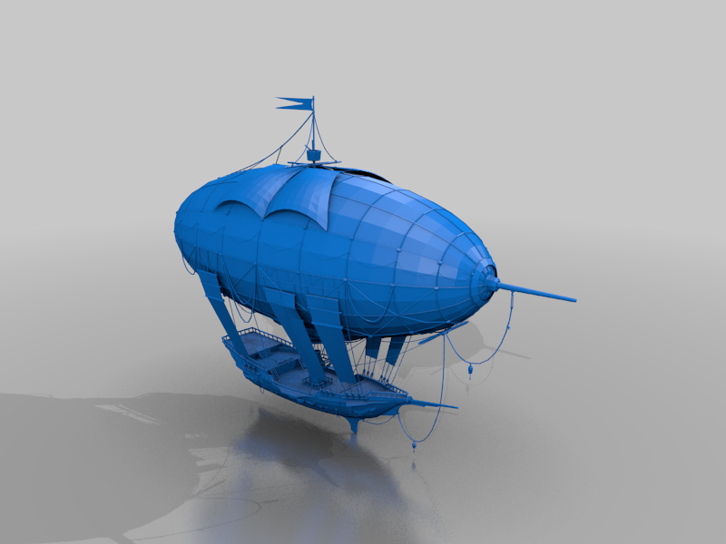 airship - dnd - steampunk - vehicle | 3D models download | Creality Cloud