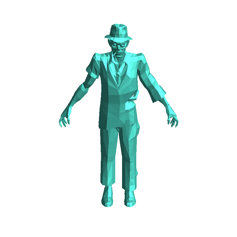 Free Characters & Creatures STL Download - Stubbs - zombie without a ...