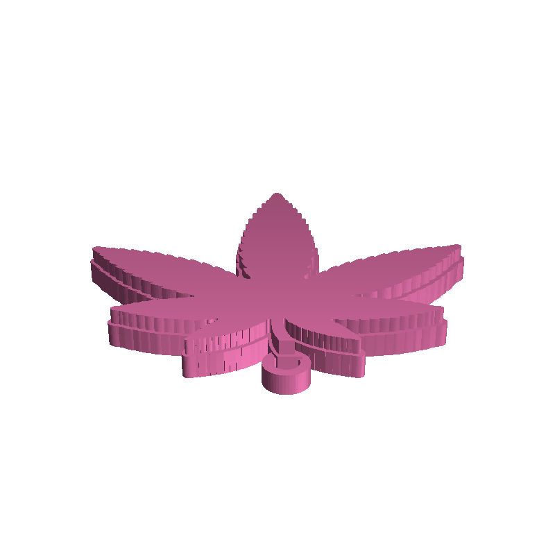 CANNABIS KEYCHAIN 420 Weed Is Marijuana Leaf | 3D models download ...