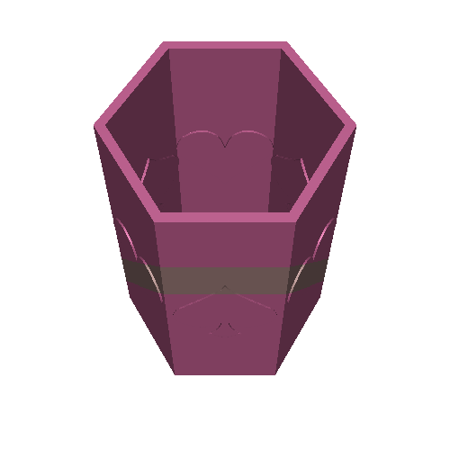 Hexagon shaped container with hearts | 3D models download | Creality Cloud