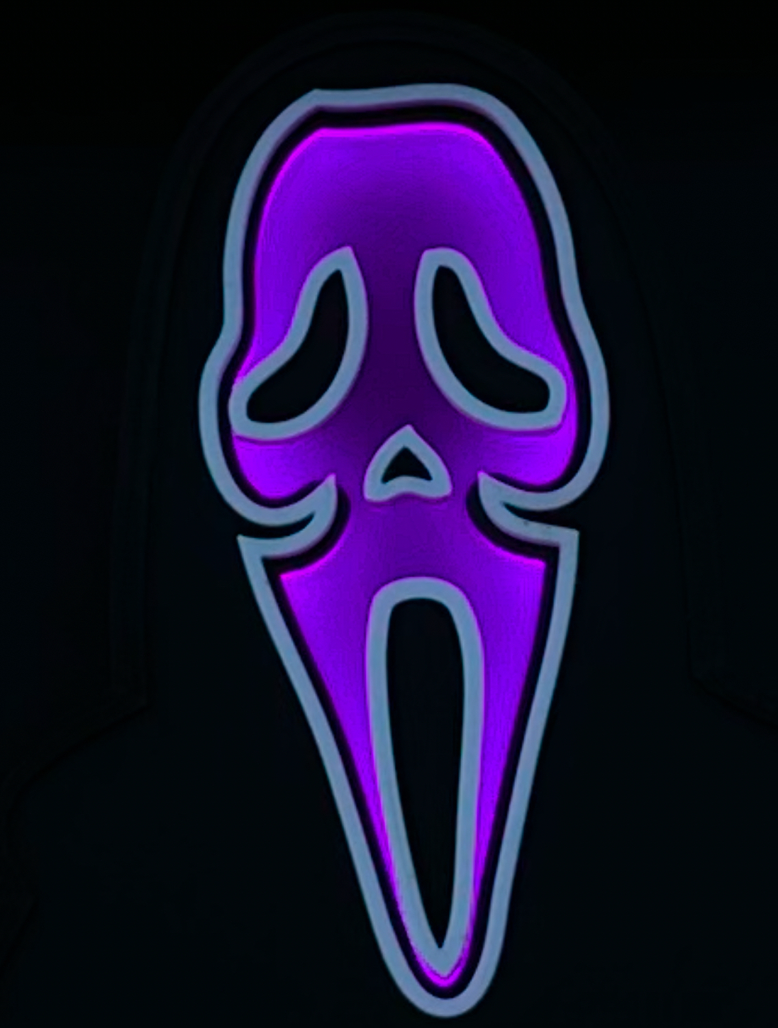 Custom Ghostface emblem for our son's car. | Creality Cloud