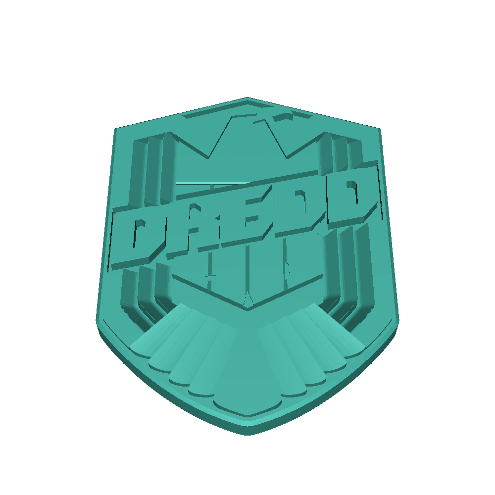 Free Badges & Coins STL Download - dredd badge by Paul creswell
