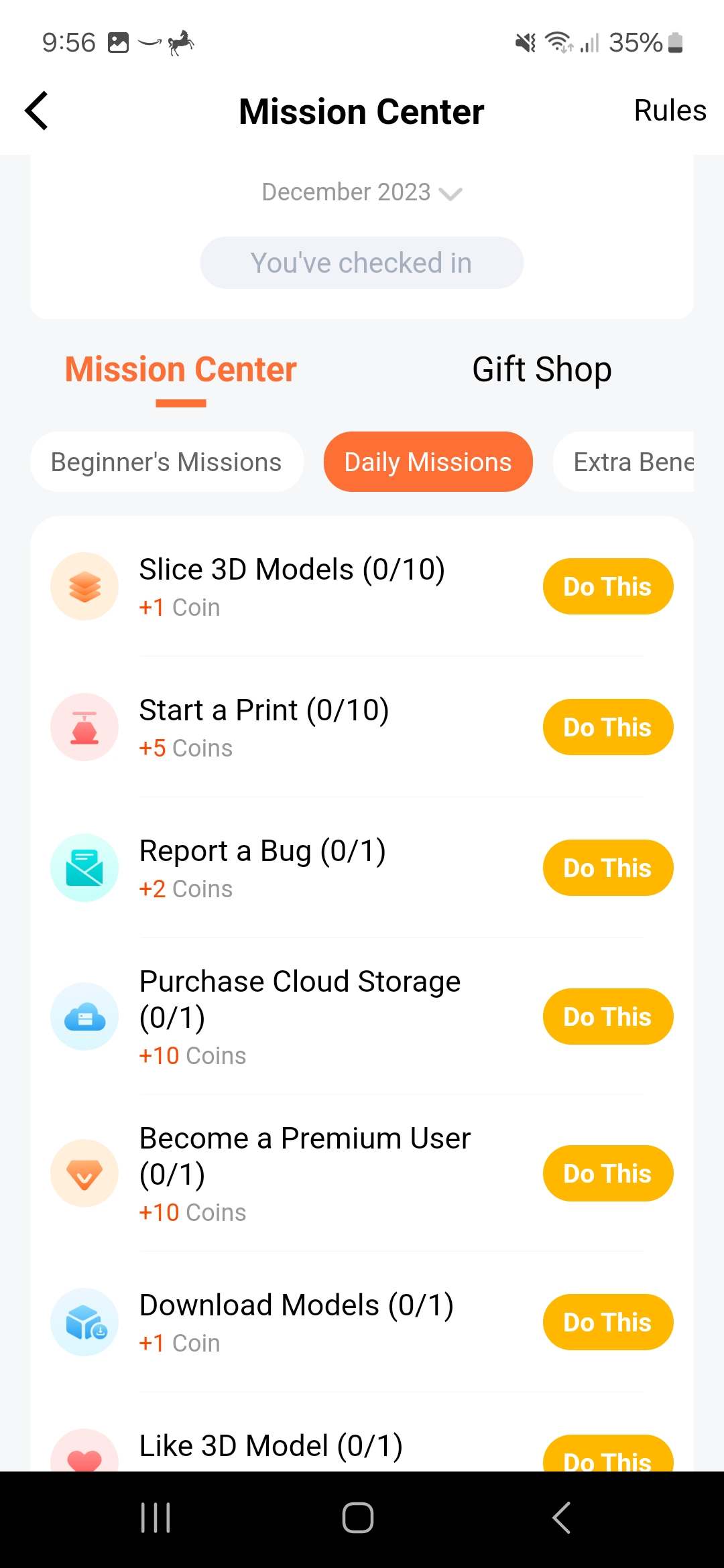 Why don't I get premium awards like lucky spin and the daily rewards ...