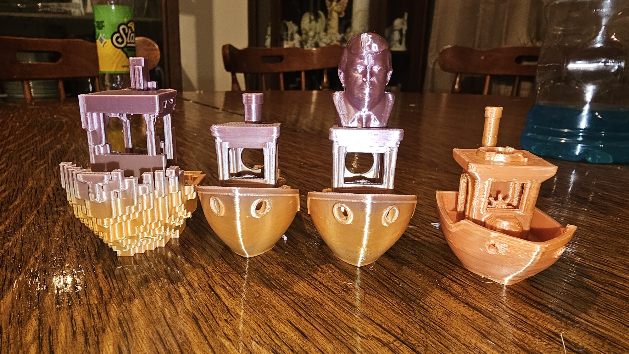 printed e different benchy. testing my repair on my ender 5s1. all good ...
