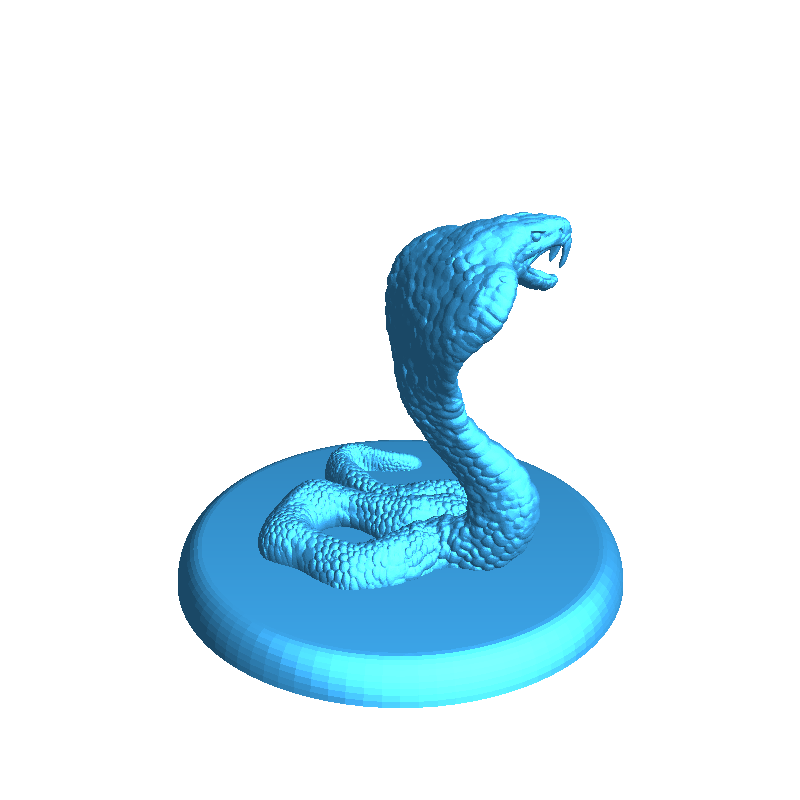 Characters & Creatures STL Download - Snake Actionby M3DM