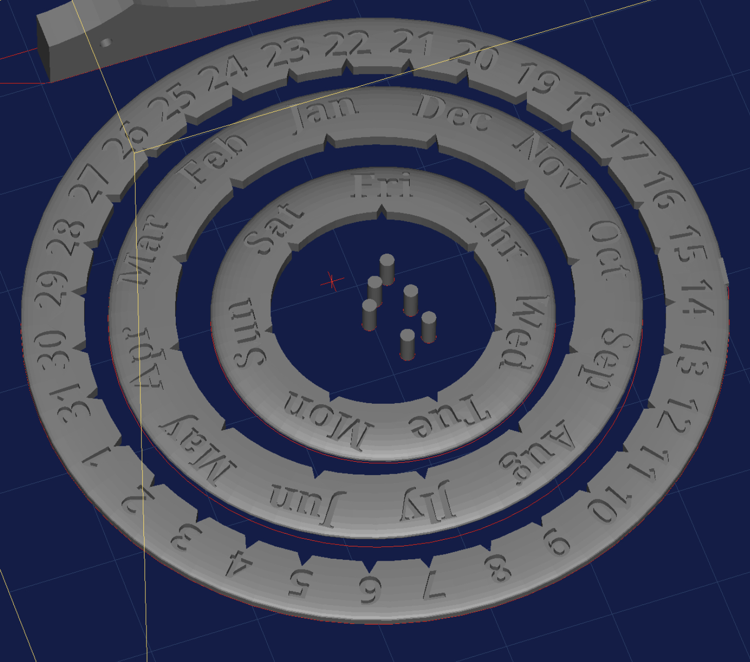 Calendar for walls | 3D models download | Creality Cloud