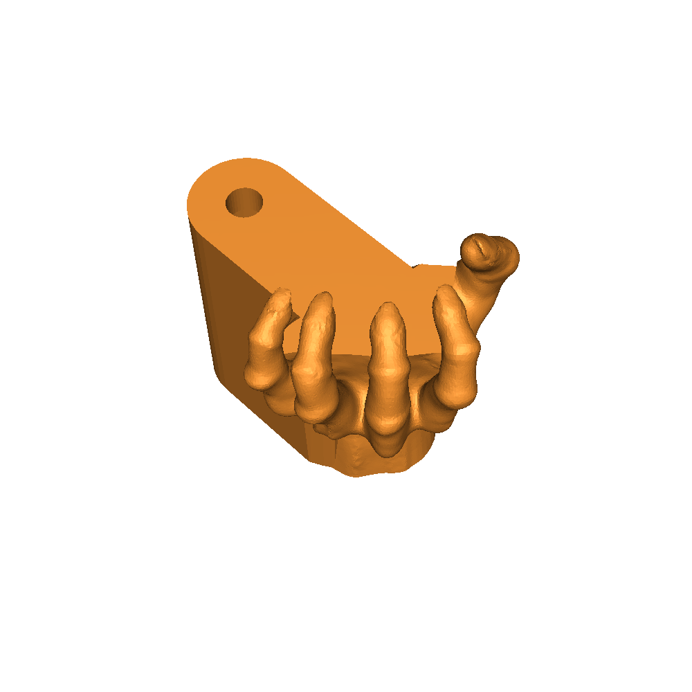 Free Characters & Creatures STL Download - hand by Chris Littrell