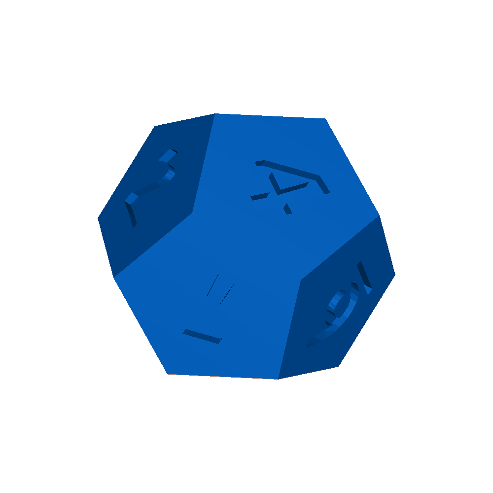 Other STL Download - 12 Sided Diceby ~Lettuce~