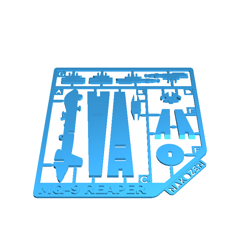 a nice little reaper drone printed in neon green now it's time to go ...