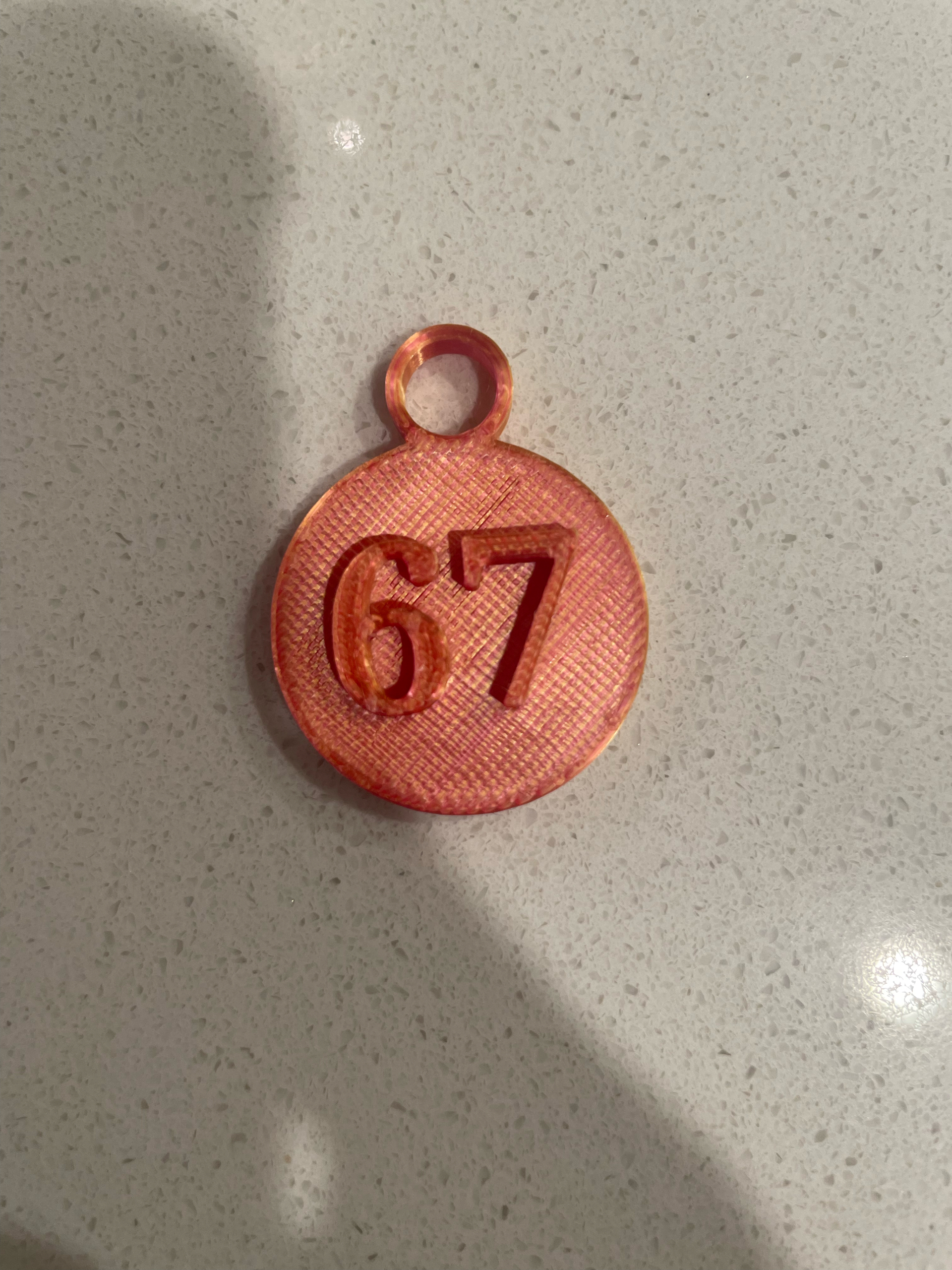 I made a 67 keychain. Print it or cry. | Creality Cloud