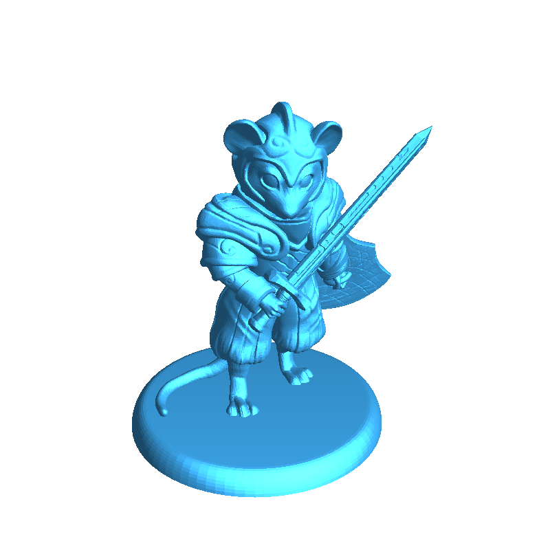 Characters & Creatures STL Download - Mouse Knightby M3DM