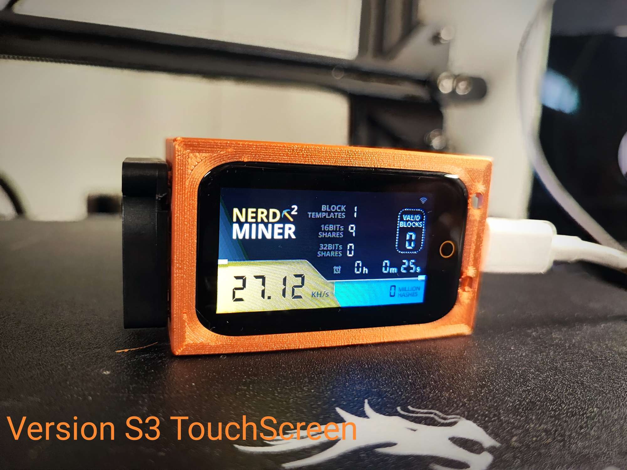 NerdMiner Touchscreen Lilygo S3 | 3D models download | Creality Cloud