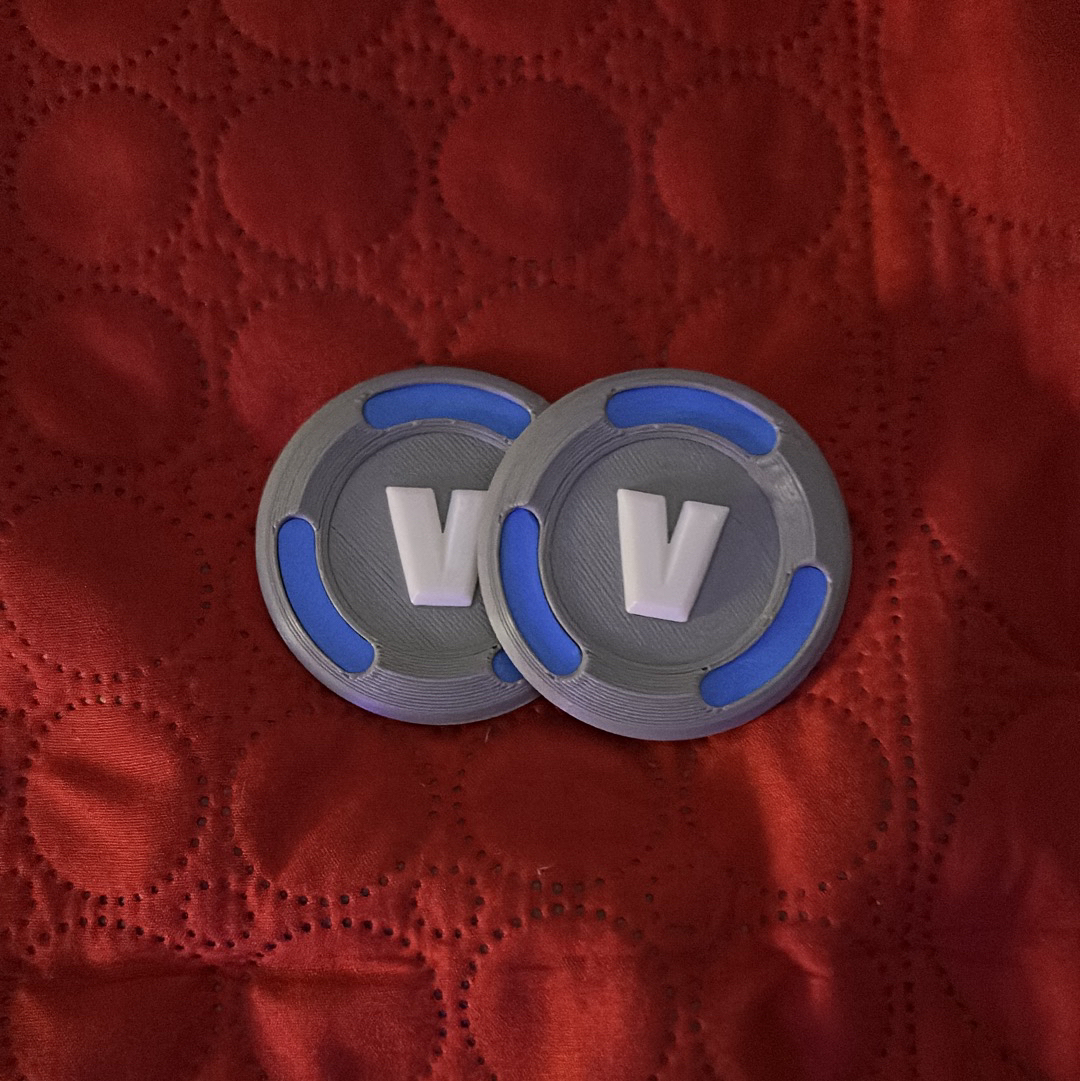 Free Badges & Coins STL Download - V-Buck Coinby MrFloppa