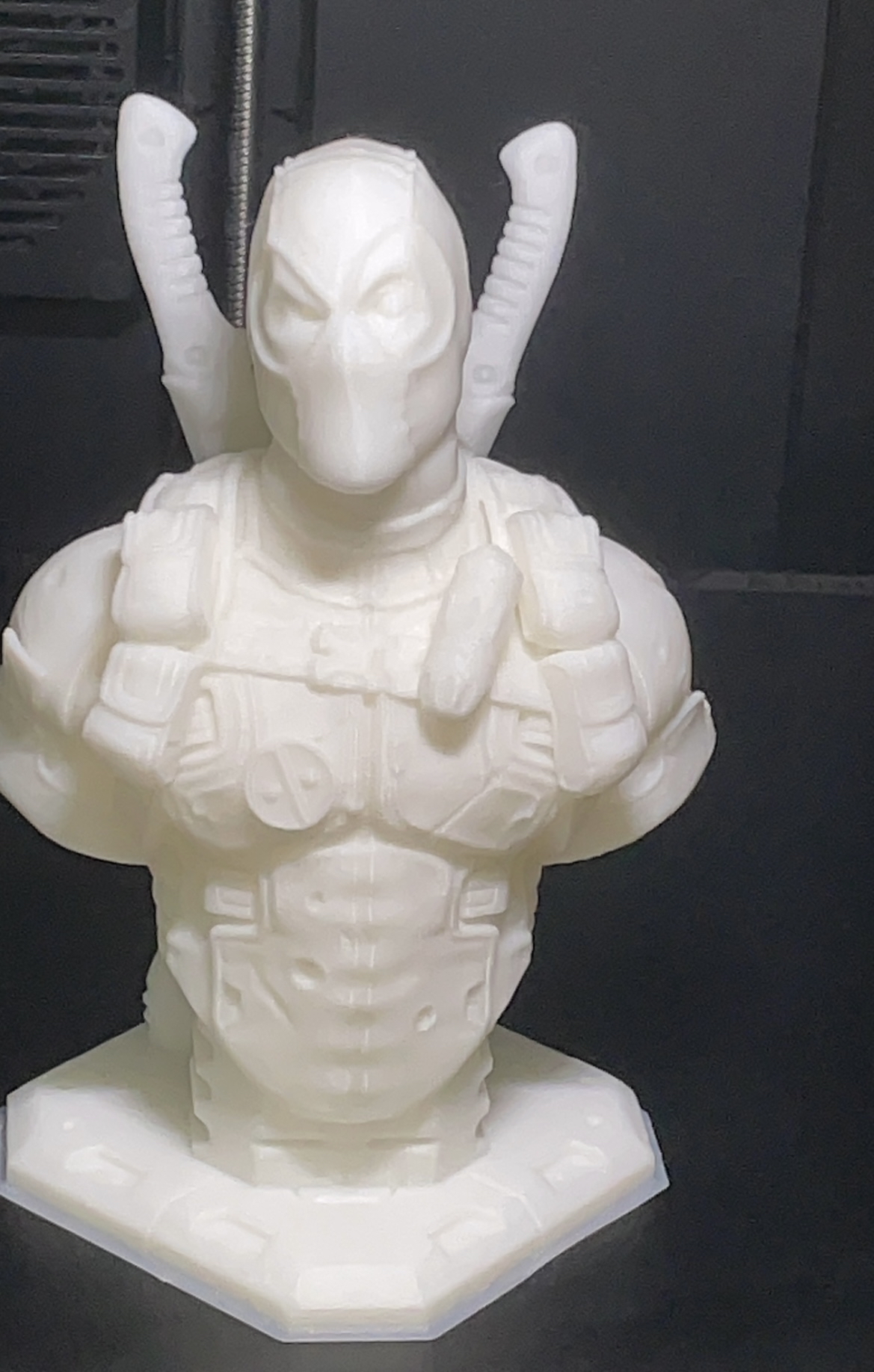 Printed and Painted deadpool bust mode by eastman using my Creality K1 ...