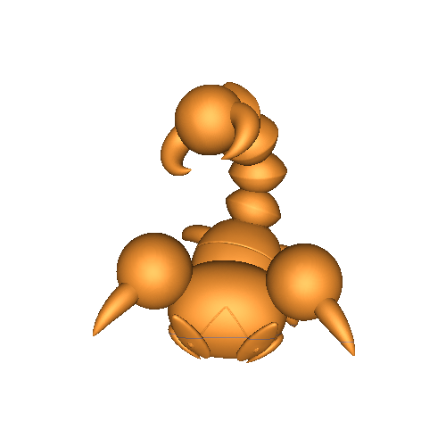 Characters & Creatures STL Download - Pokemon Skorupi & Drapion (#451 ...