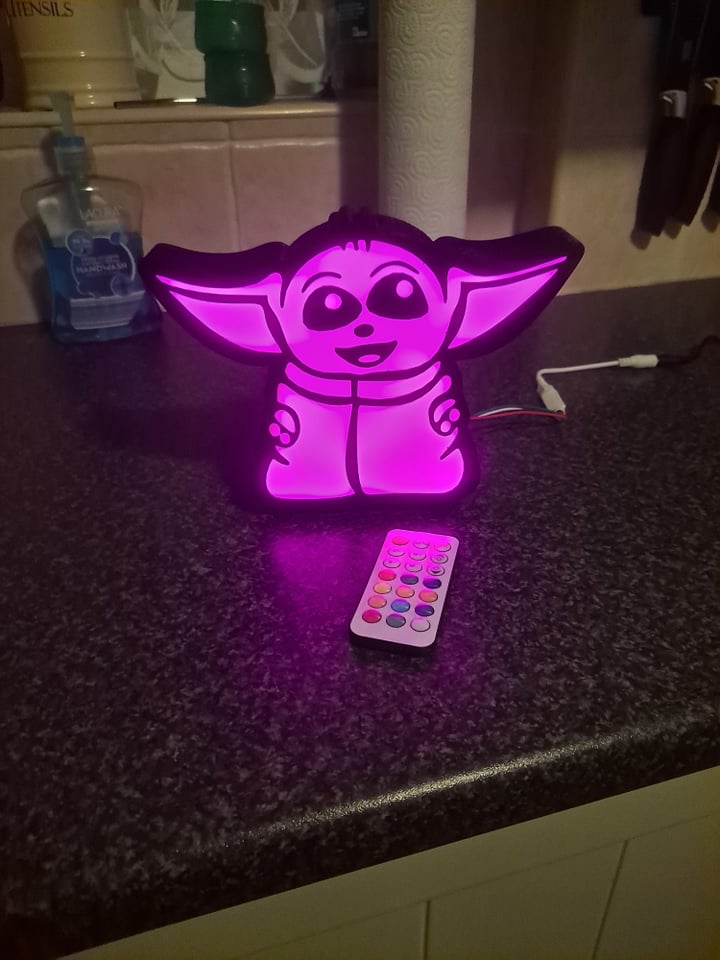 grogu baby yoda night light | 3D models download | Creality Cloud