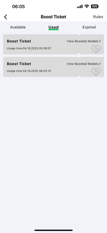 Used my first boost ticket on this cool model #firstusedboostticket ...